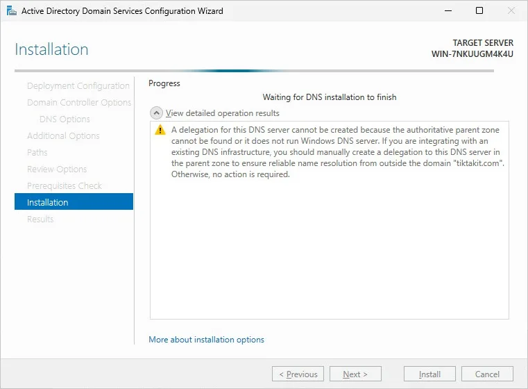קידום דומיין כ-Windows DC server 2025